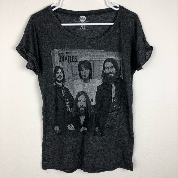 The Beatles | Tops | The Beatles Graphic Tee Rolled Sleeve Shirt M ...